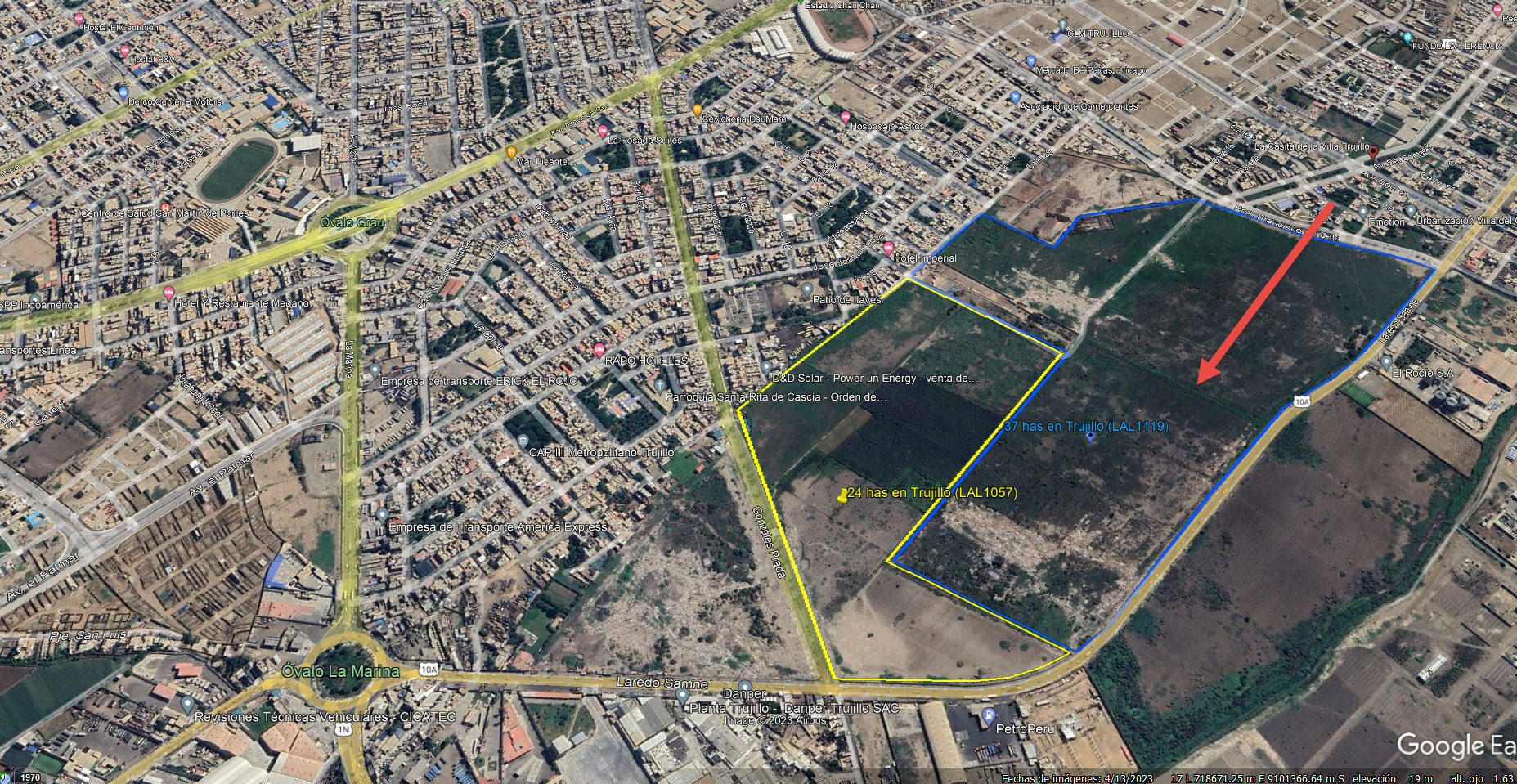 Terreno en Trujillo, Industrial de 37 hectareas (LAL1119) - Compra o ...